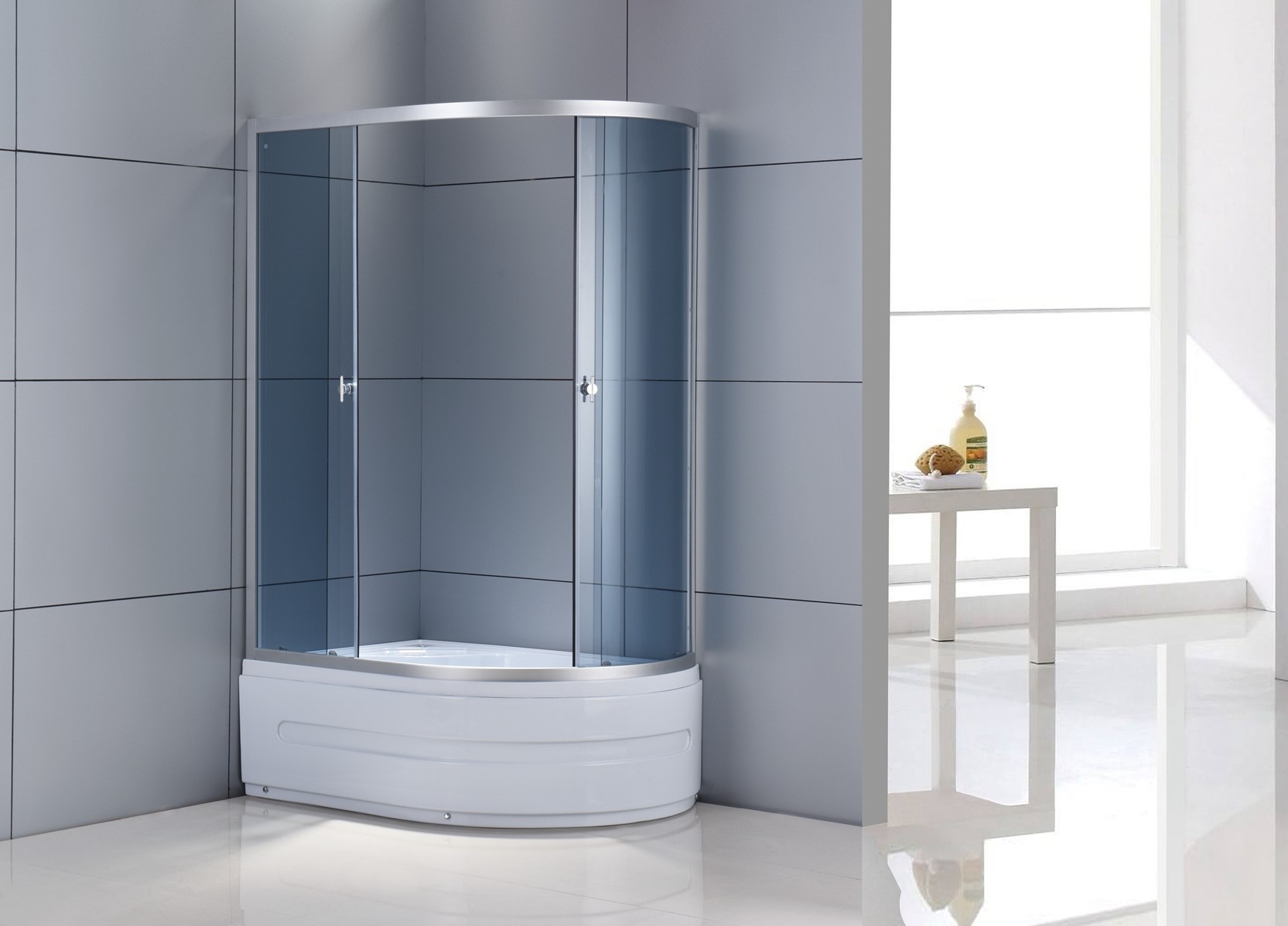 Aluminum Frame Self Contained Shower Cubicles Small Bathrooms 4mm 1200× ...