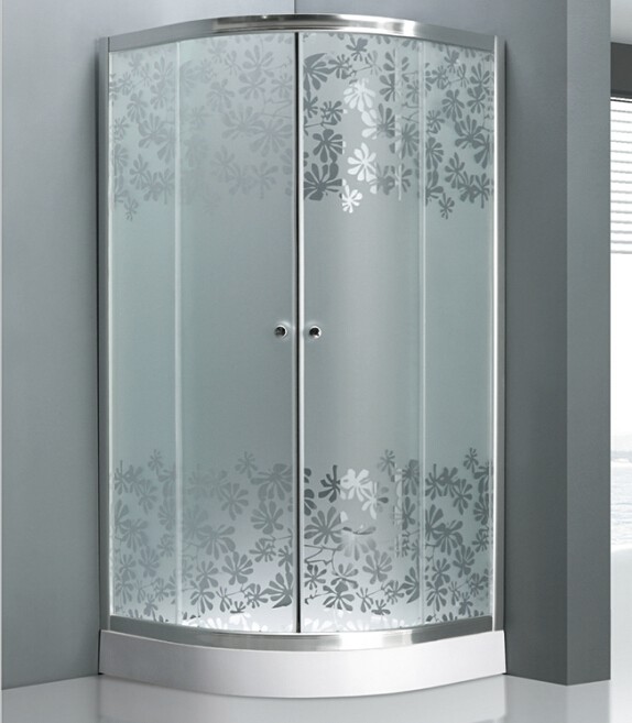 5mm Corner Self Contained Electric Shower Pods Clear Glass